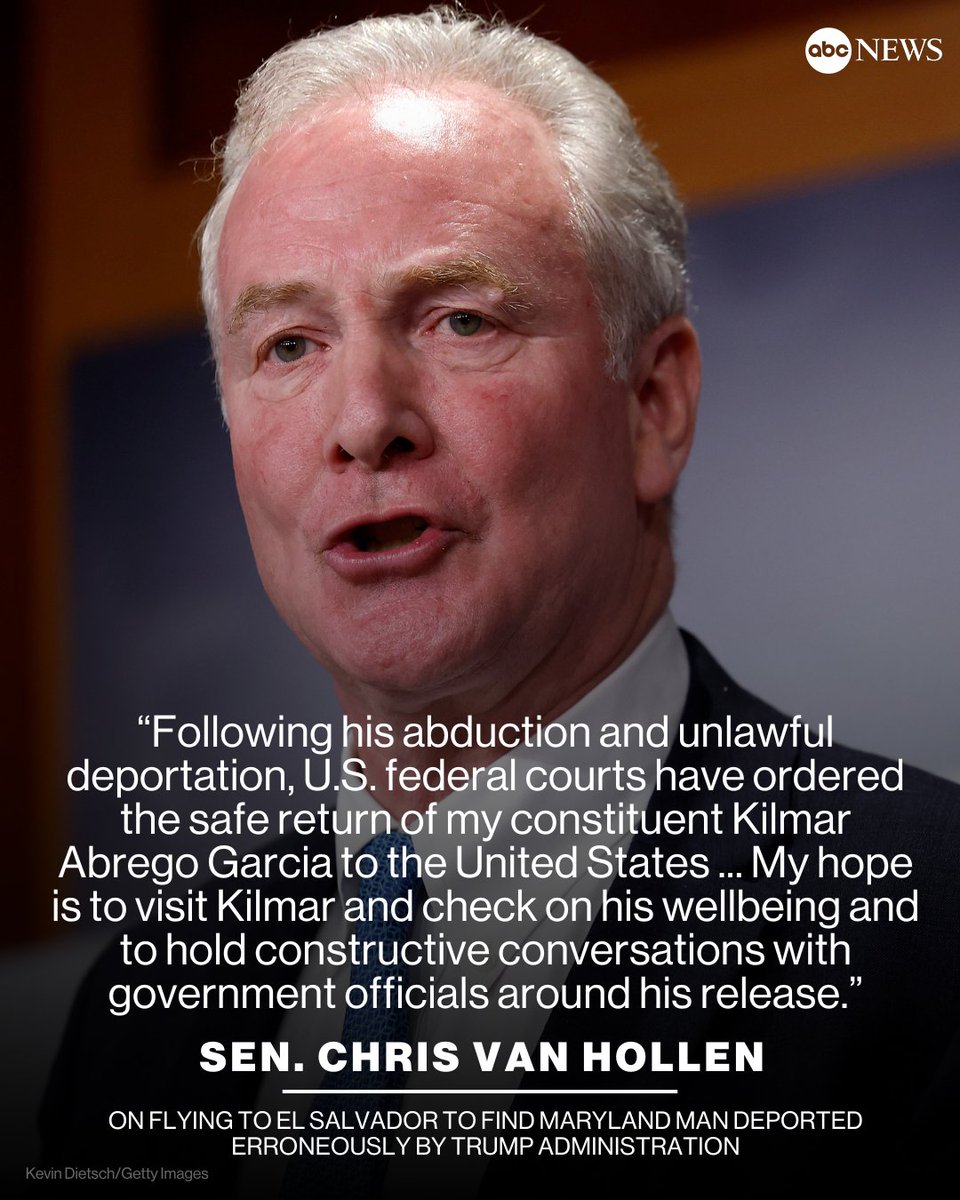 Maryland Senator Chris Van Hollen Advocates for Release of Kilmar ...