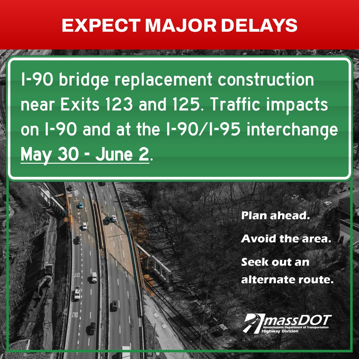 MassDOT Bridge Replacement at I-90/I-95 Interchange in Newton, Weston ...