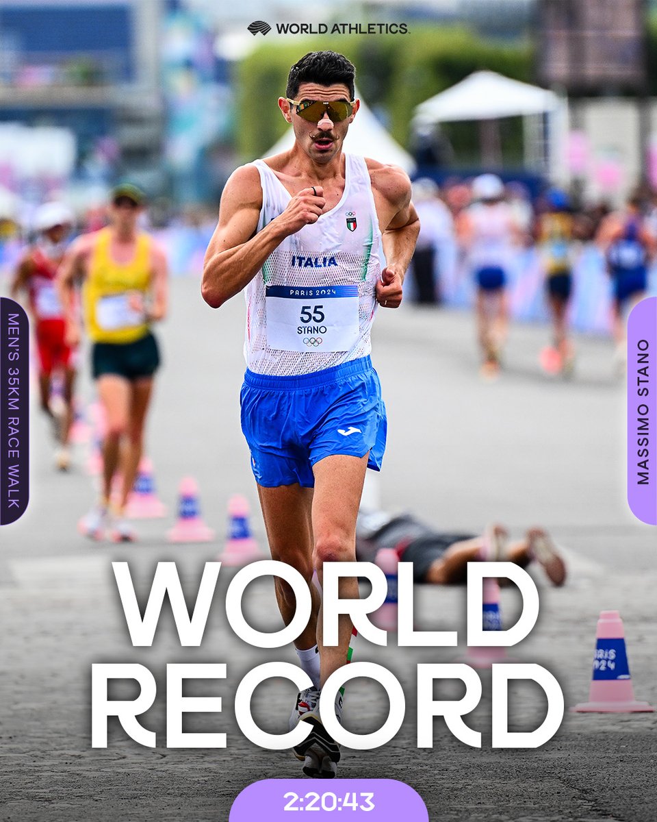 Massimo Stano Sets 2:20:43 35km Race Walk World Record in Podebrady, Wins Gold | DeepNewz Czech ...