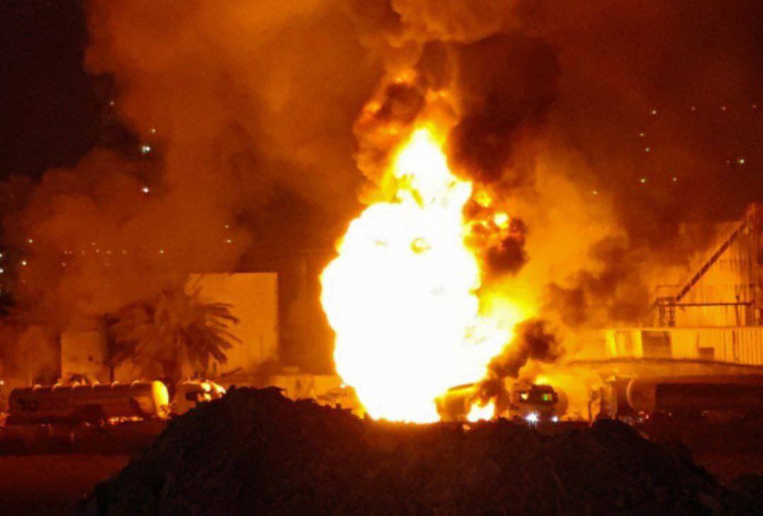 Massive Fire Erupts at Haifa Power Plant in Israel on June 16, 2025 ...