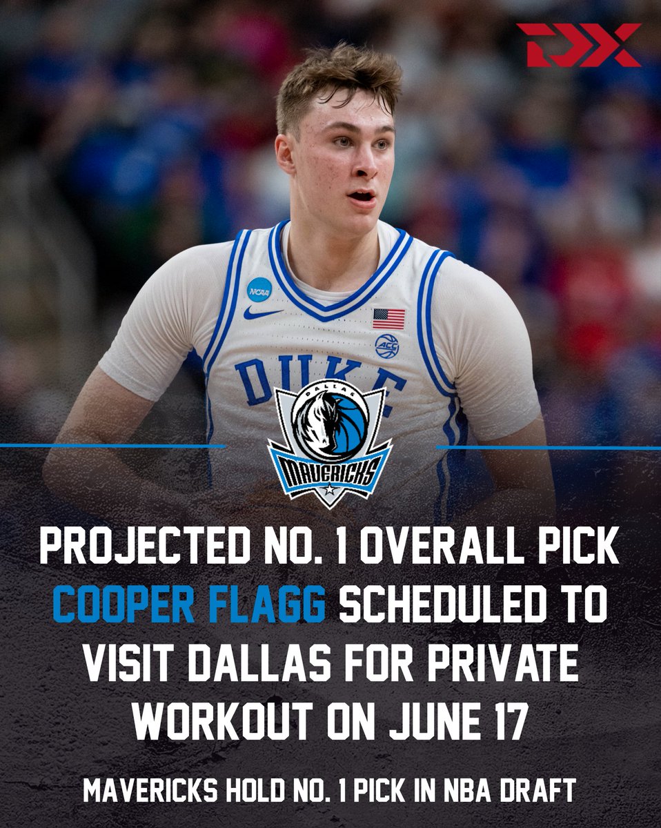 Mavericks Set June 17 Workout With Cooper Flagg, Only Prospect Considered for No. 1 NBA Draft ...