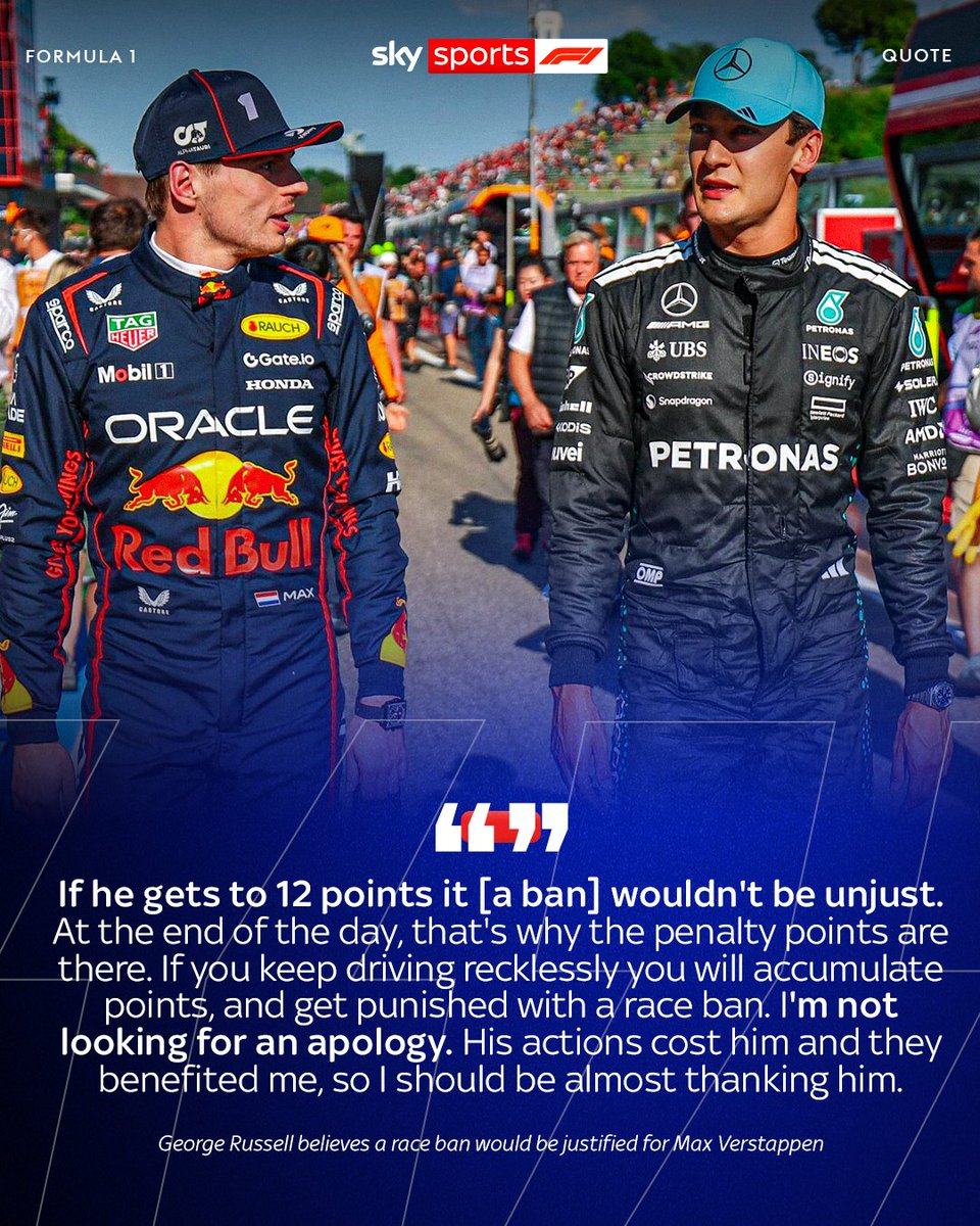 Max Verstappen, Formula 1 World Champion, Faces One-Race Ban With 11 Penalty Points Ahead of ...