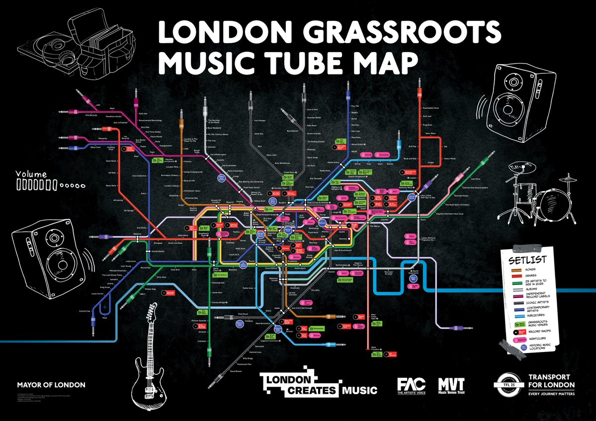 Mayor of London and TfL Launch Tube Map to Promote Grassroots Music ...