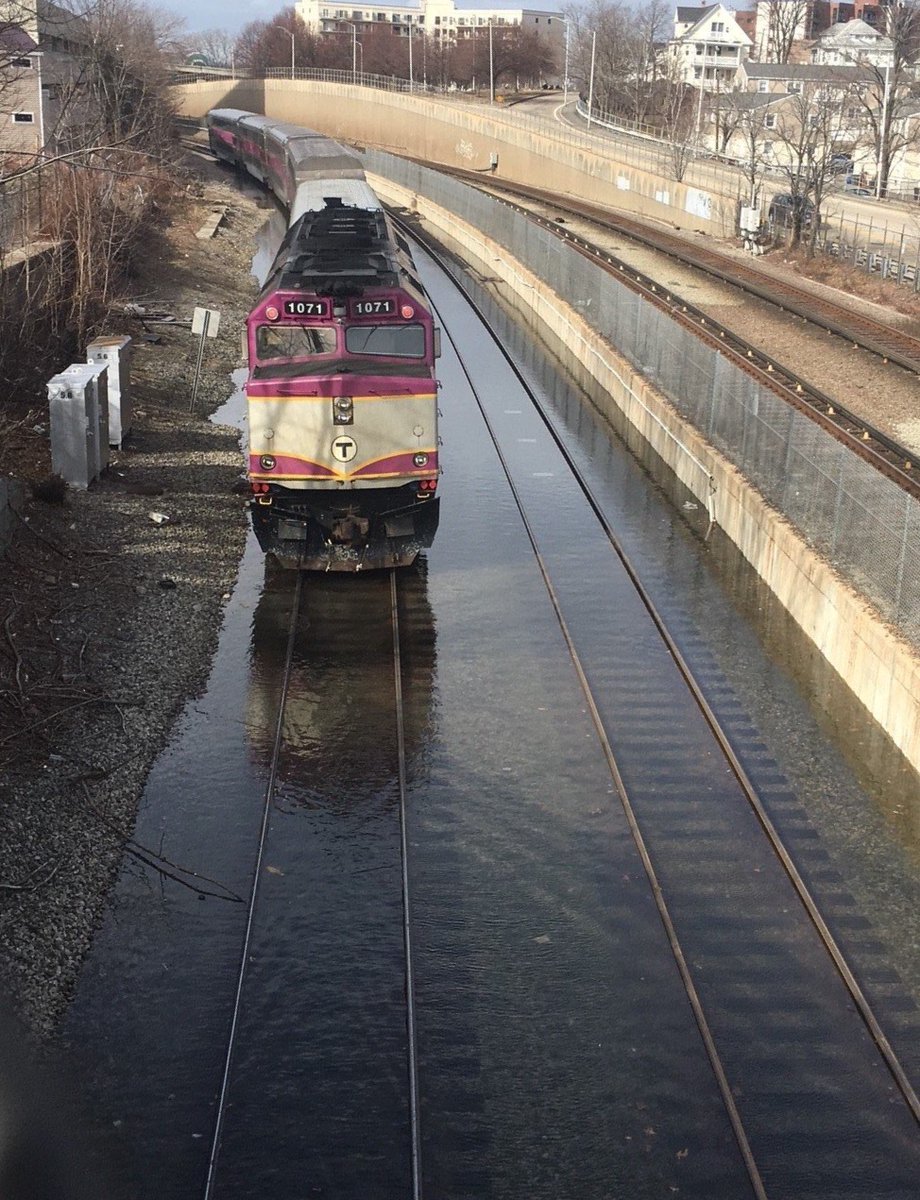MBTA Commuter Rail Faces Delays Amid Boston Storm Causing Flooding ...