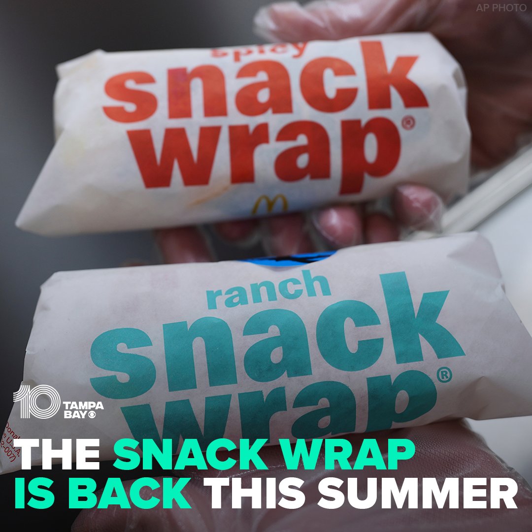 McDonald's Reintroduces Snack Wraps with McCrispy Strips, Ranch and ...
