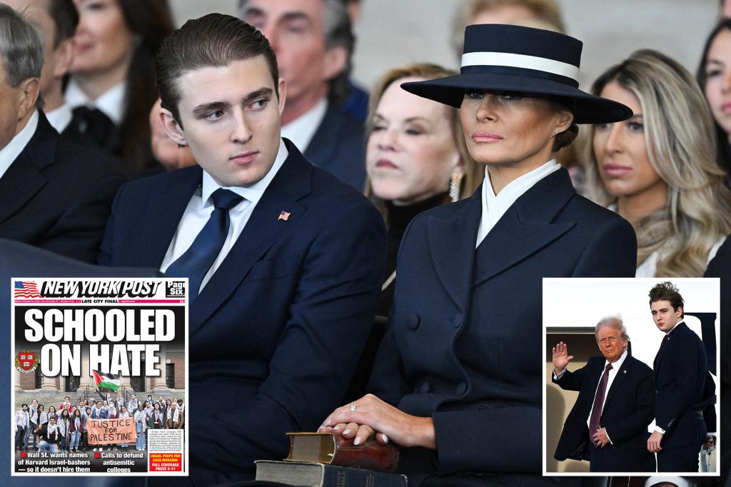 Melania Trump Denies Barron Applied to Harvard as Trump Cuts $3 Billion ...