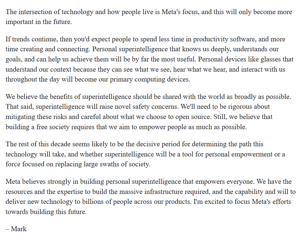 Meta Forms Superintelligence Labs and Vows Data-Centre Spend in the ...