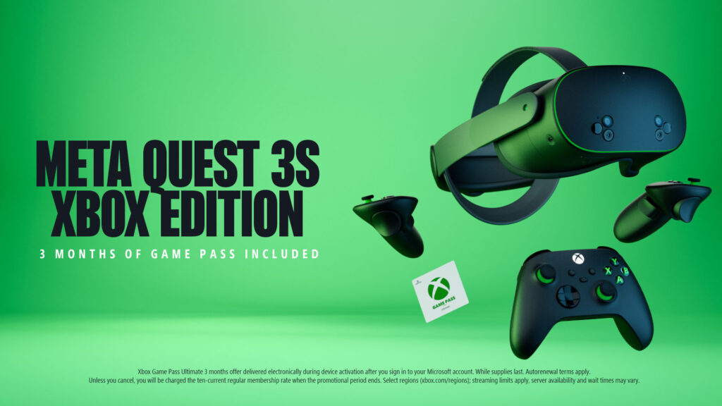 Meta and Microsoft Launch Limited-Edition $399 Meta Quest 3S Xbox ...