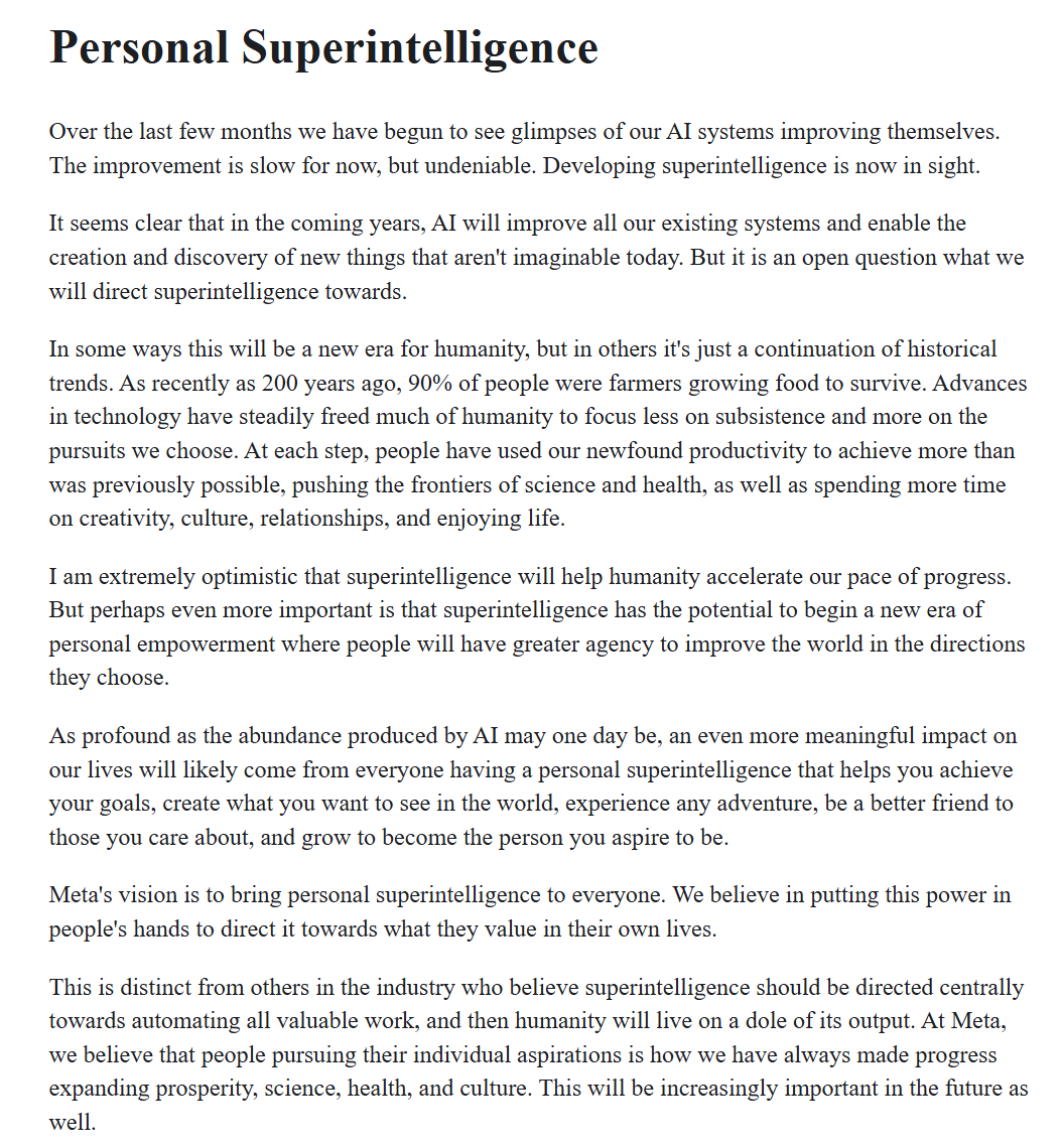 Meta’s Zuckerberg Unveils Vision for Mass-Market ‘Personal ...