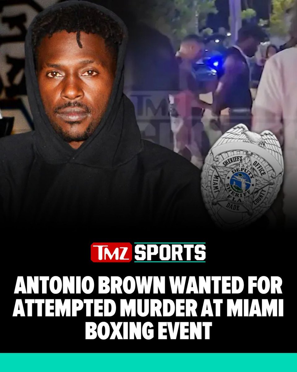 Miami Issues Warrant For Ex Nfl Star Antonio Brown On Attempted Murder