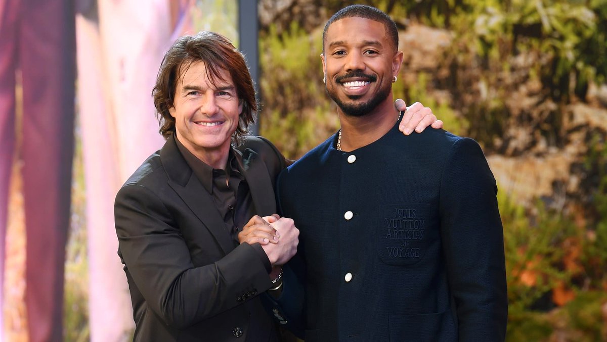 Michael B. Jordan and Tom Cruise Share Moment at London Premiere of ...