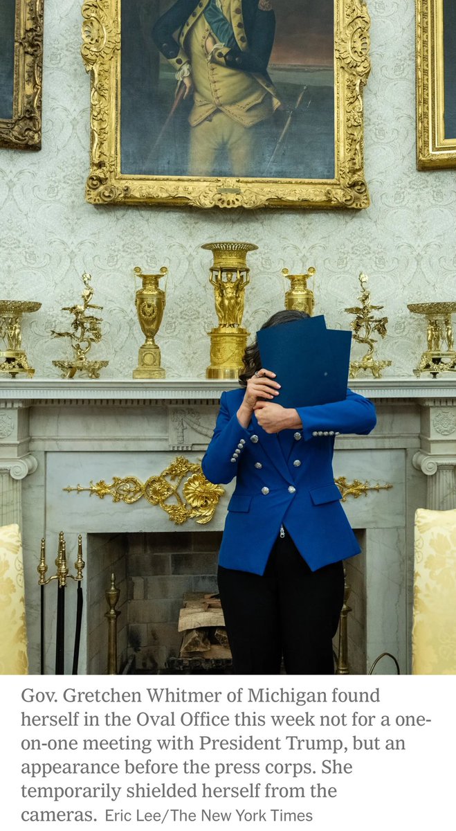 Michigan Gov. Whitmer Faces Backlash Over Viral Image From Trump ...