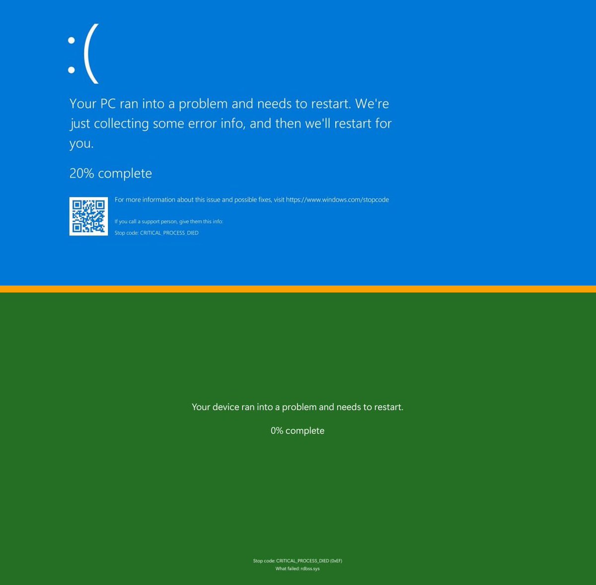 Microsoft Changes Windows 11 BSOD from Blue to Green, Removes Sad Face ...