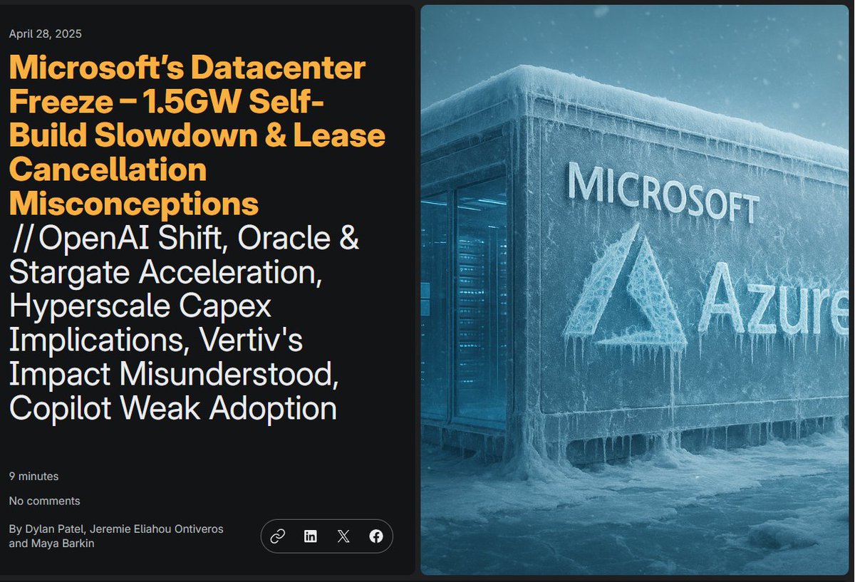 Microsoft Freezes 1.5GW Data Center Projects, Plans 40% Expansion in 16 ...