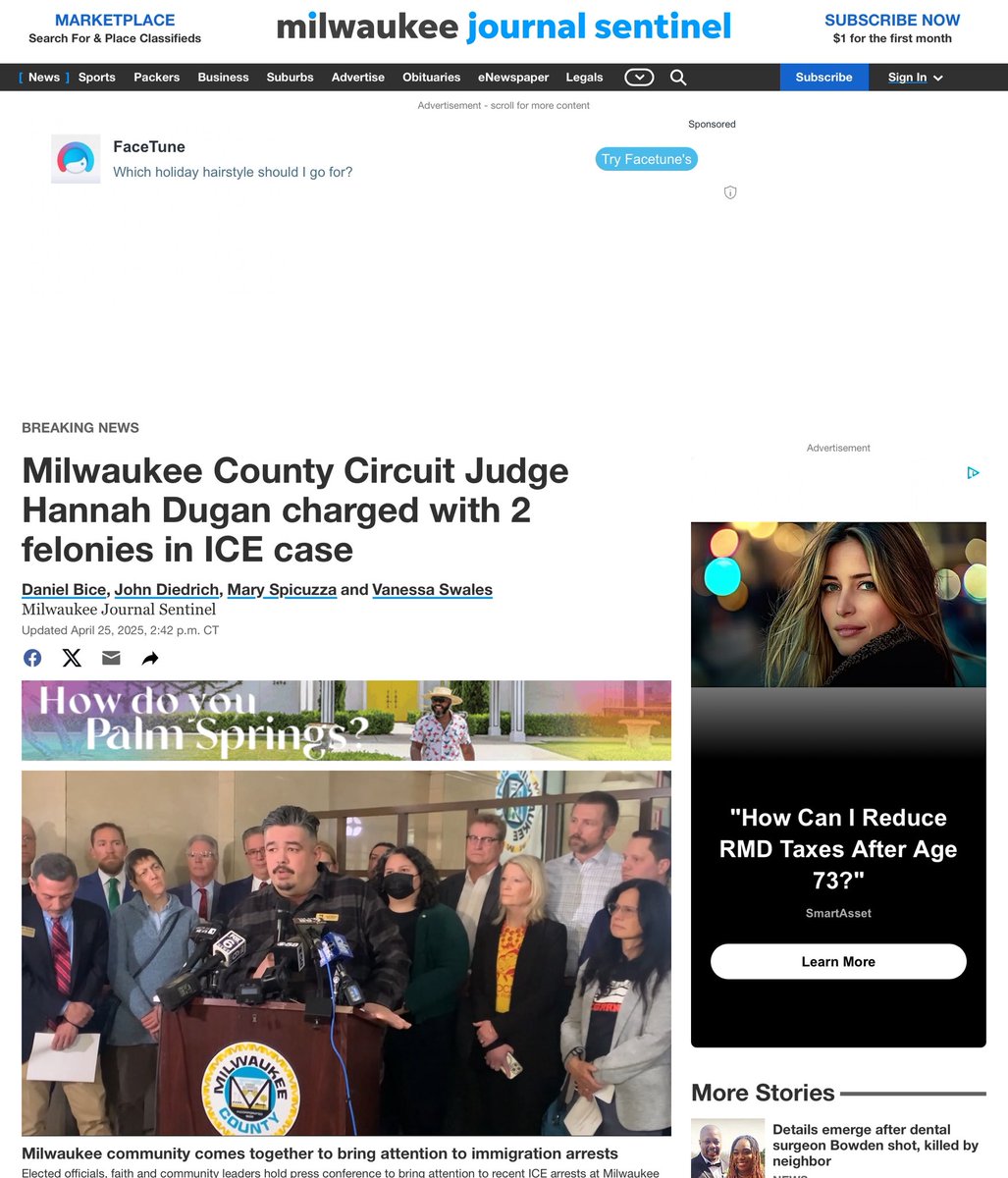 Milwaukee Judge Hannah Dugan Arrested at County Courthouse, Charged ...