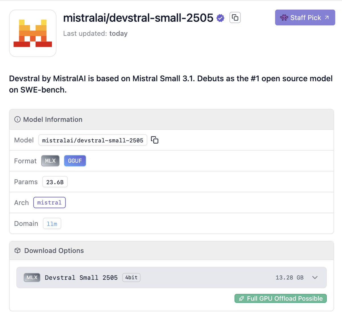 Mistral AI Releases Devstral, 24B-Parameter Open-Source Coding Model With SWE-Bench 46.8 Score ...