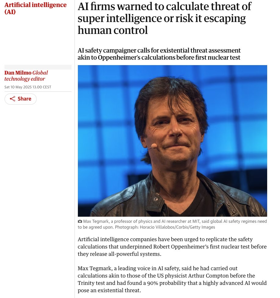 MIT Physicist Max Tegmark Proposes Numeric 'Compton Constant' Safety ...