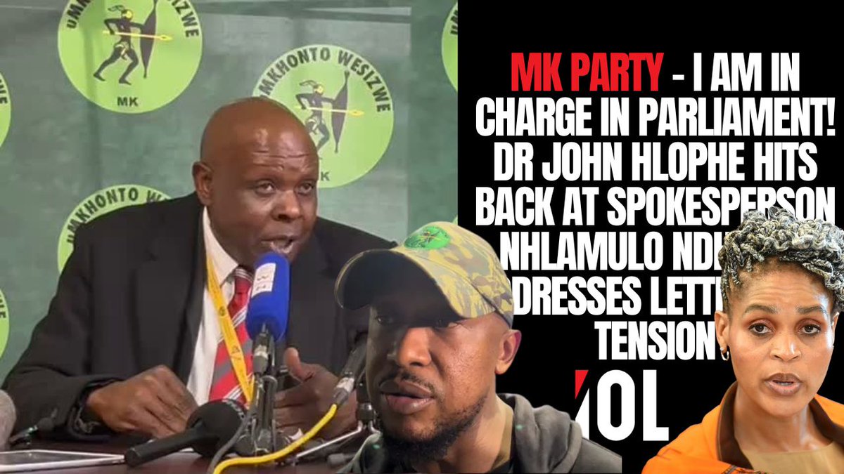 MK Party Leader John Hlophe Removes Spokesperson Nhlamulo Ndhlela Amid ...