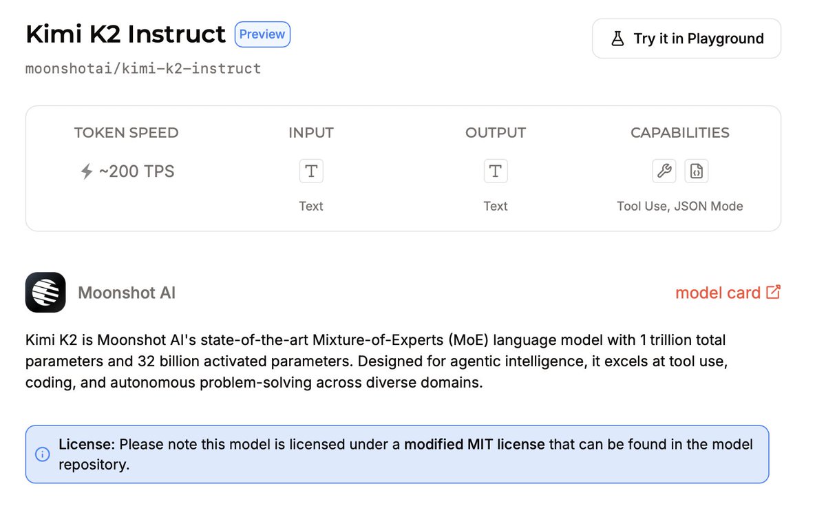 Moonshot AI Launches Kimi K2, 1T-Parameter Open-Source MoE Model With 32B Active Params, 128k ...