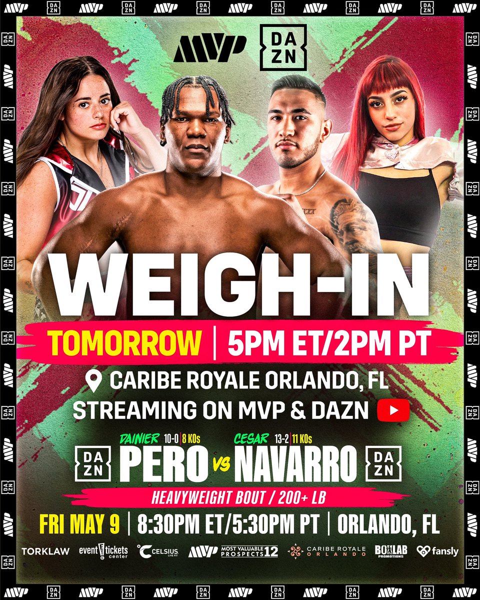 Most Valuable Prospects 12 Heavyweight Main Event Pero vs Navarro Live ...