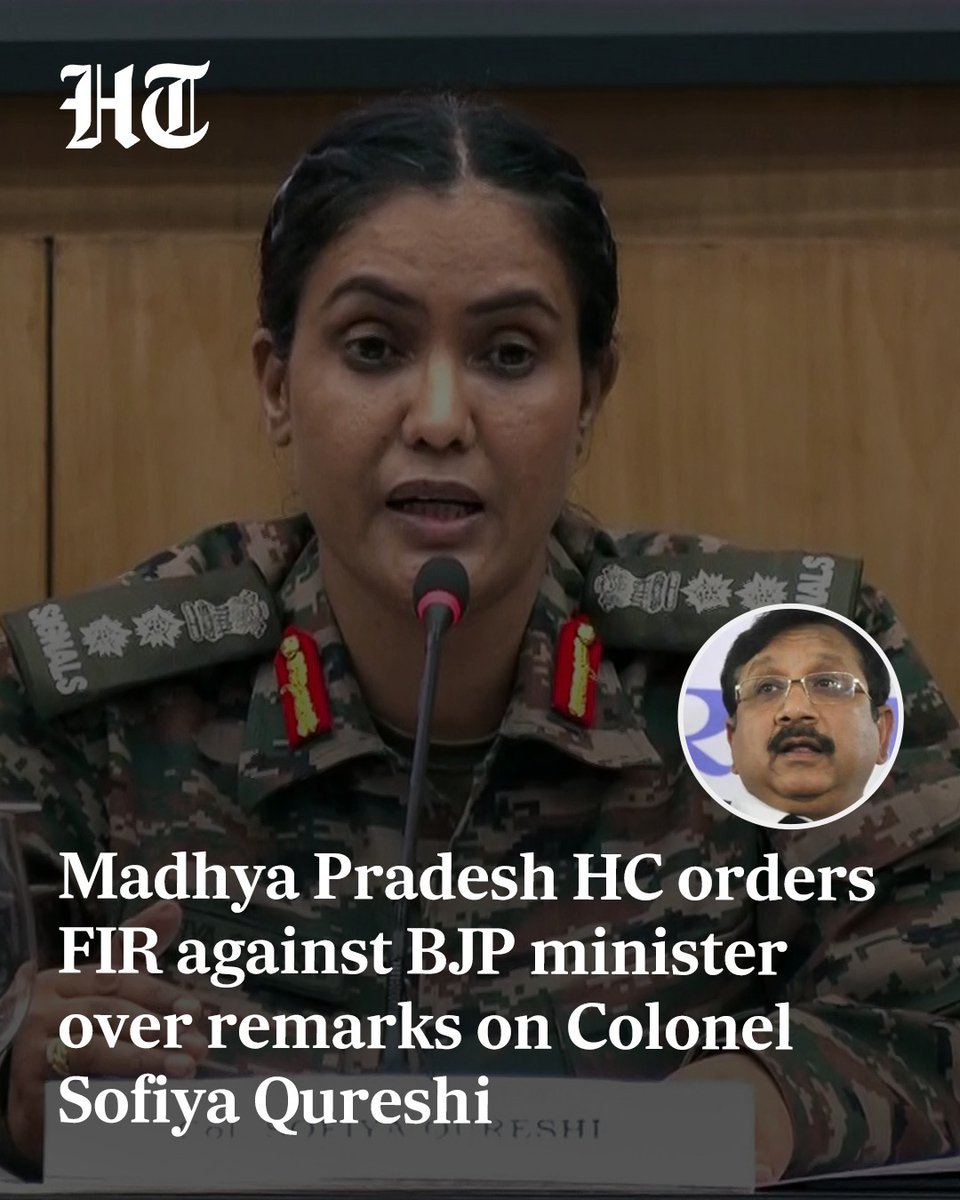 MP High Court Orders FIR Against Minister Vijay Shah for Remarks Linking Colonel Sofiya Qureshi ...