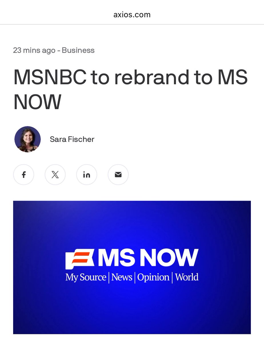 MSNBC Rebrands as 'MS NOW,' Drops Peacock Before Comcast Spinoff ...