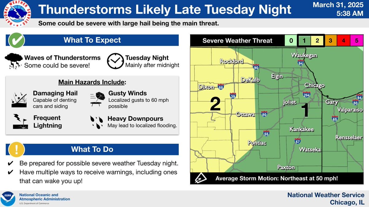 Multiple Tornado Watches Issued Across US, Including Chicago, with High Risk of Severe Weather ...