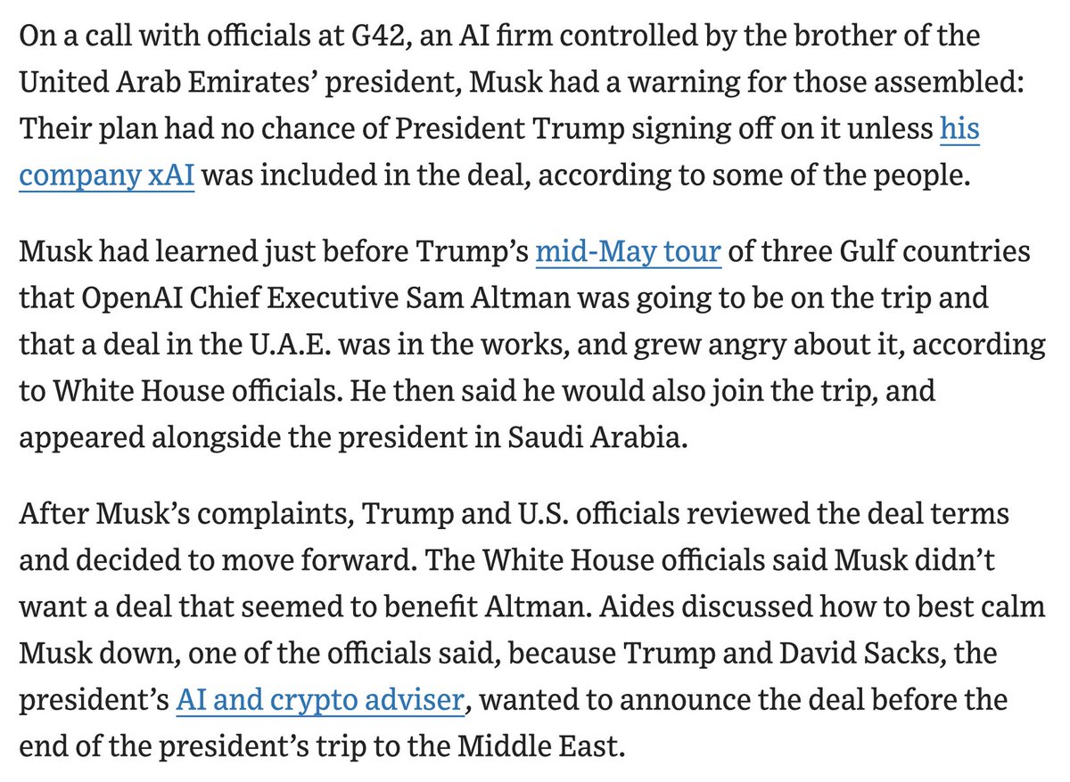 Musk Sought xAI Inclusion in $500B Stargate UAE AI Deal; Trump Approved G42-Led 5GW Project ...