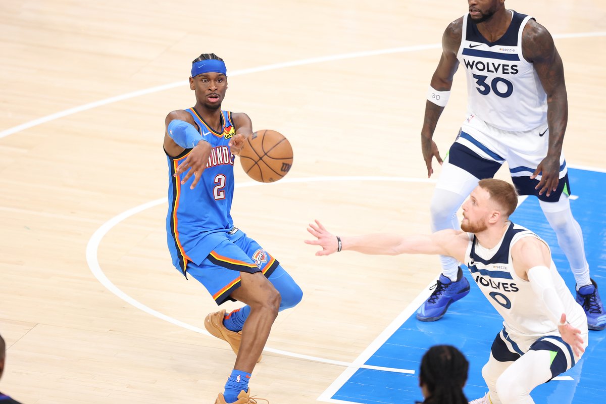MVP Shai Gilgeous-Alexander Scores 38, Leads Thunder to 2-0 Lead Over Timberwolves | DeepNewz NBA