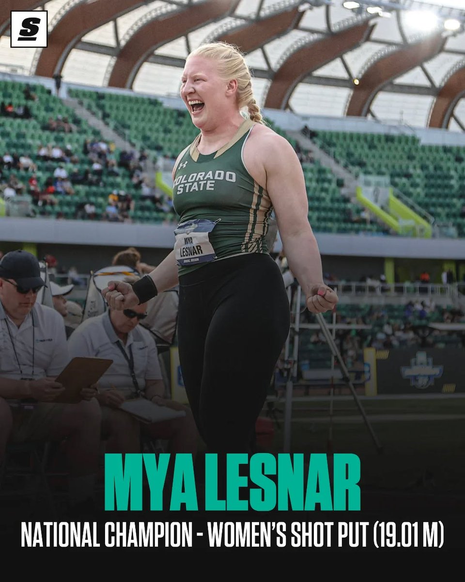 Mya Lesnar, Daughter of Brock Lesnar, Wins NCAA Shot Put Title on First ...