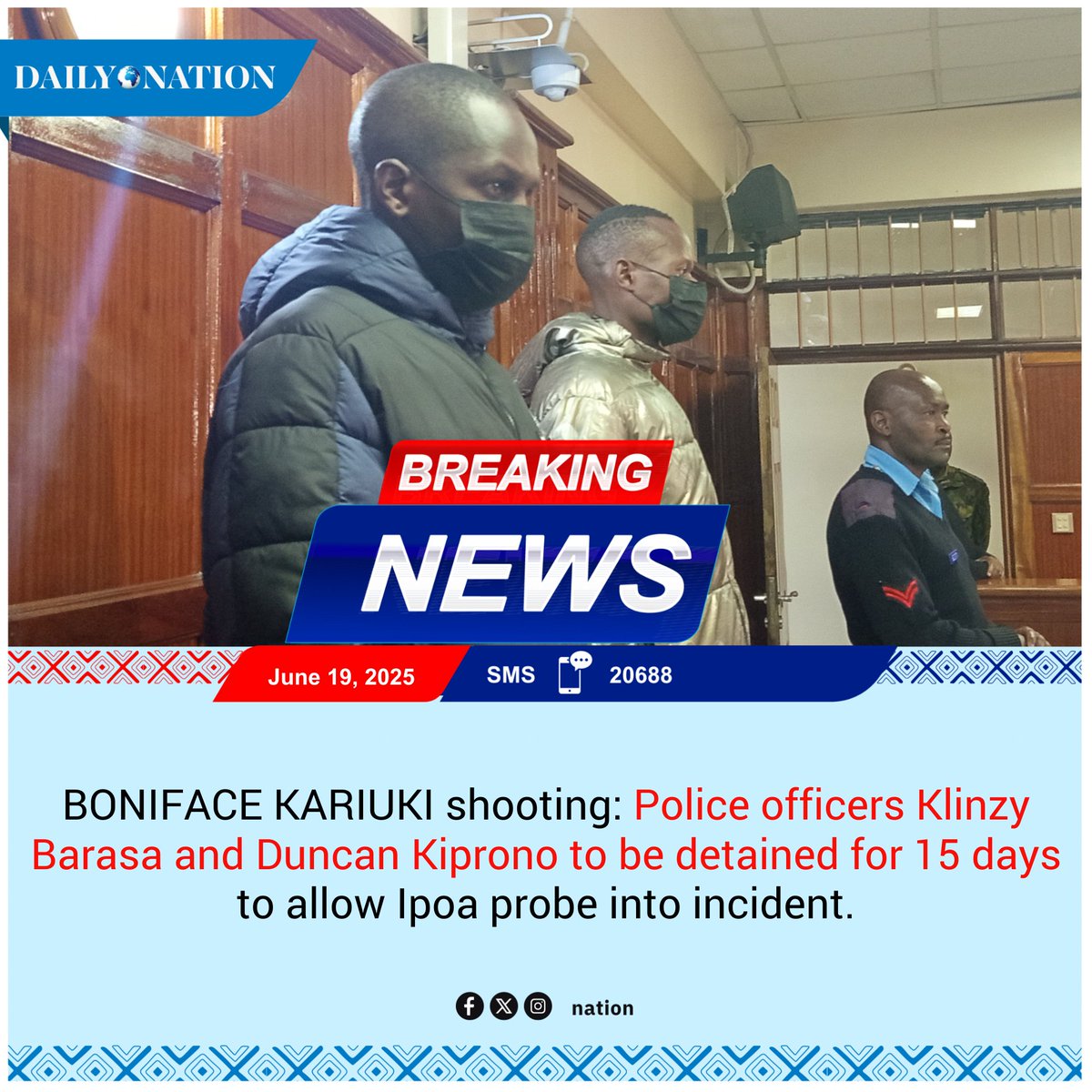 Nairobi Police Officers Klinzy Barasa and Duncan Kiprono Detained 15 ...