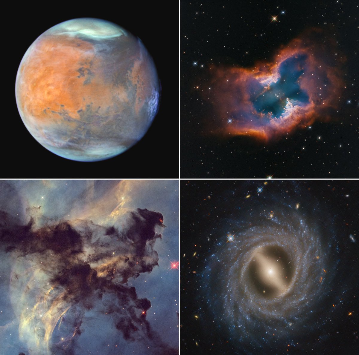 NASA Marks Hubble's 35th Anniversary with Stunning Images of Mars ...