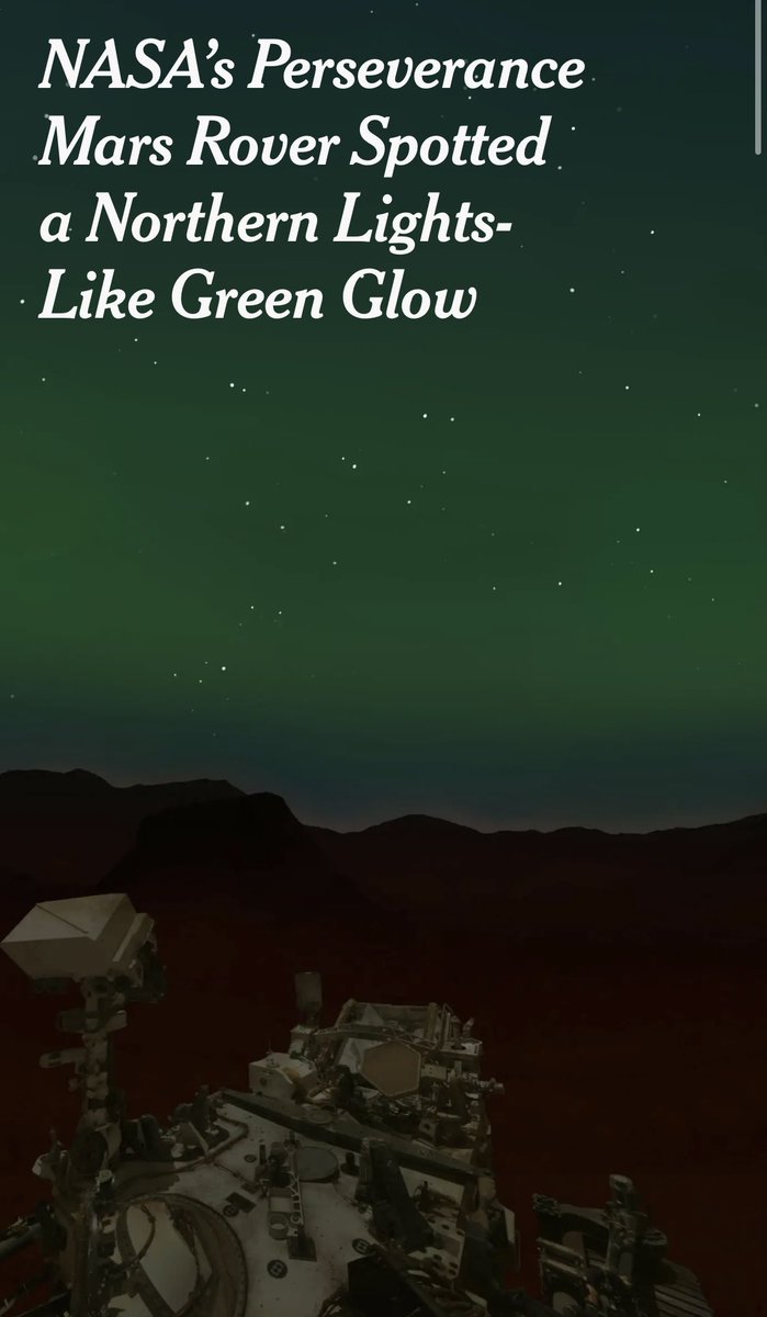 NASA's Perseverance Rover Captures First Green Visible-Light Auroras on ...