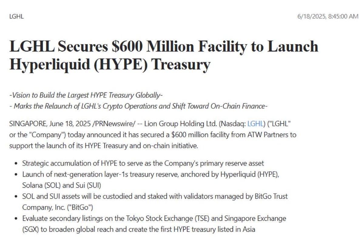 NASDAQ-Listed Lion Group Holding Secures $600 Million Facility From ATW ...