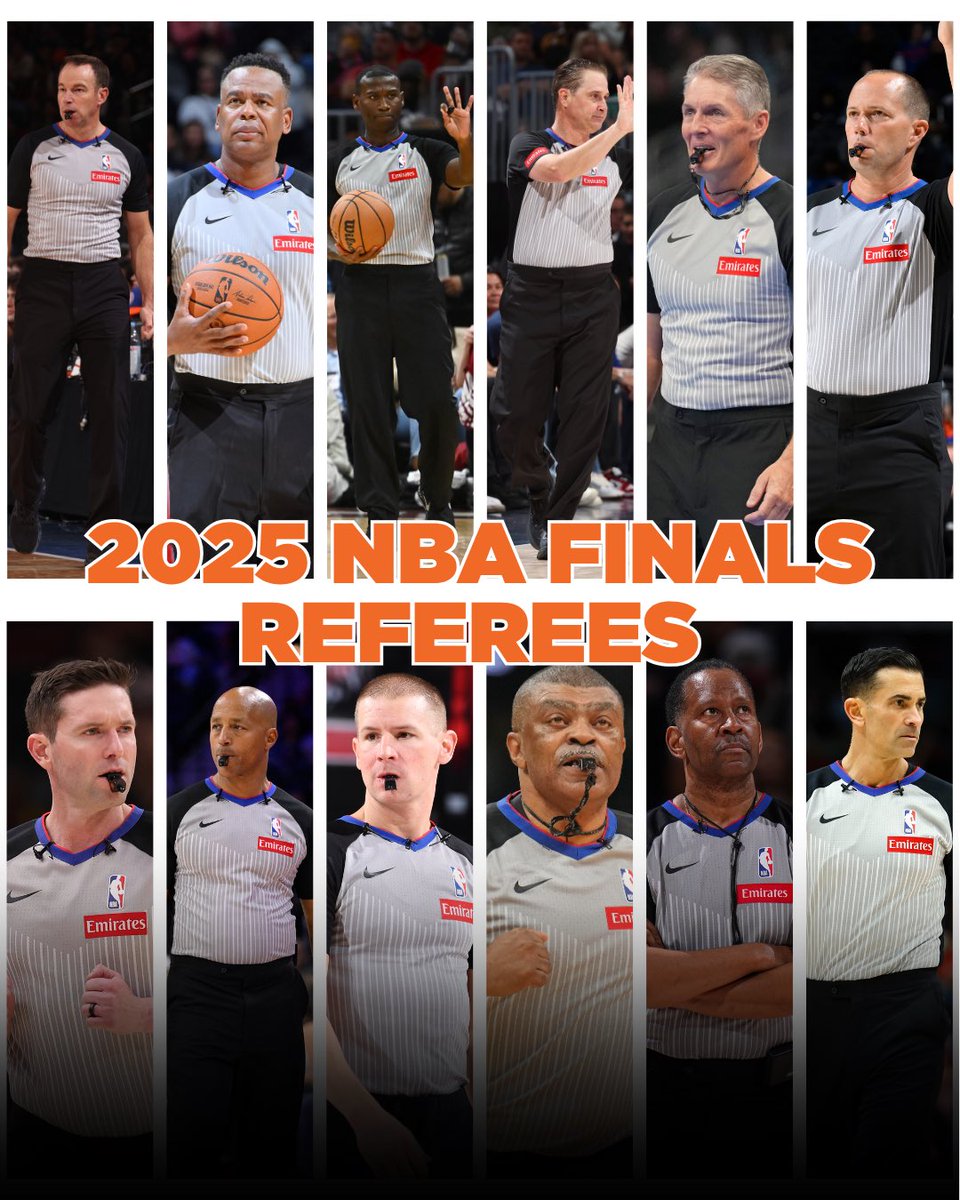 NBA Names 12 Referees Including Tyler Ford, Ben Taylor for 2025 Finals ...