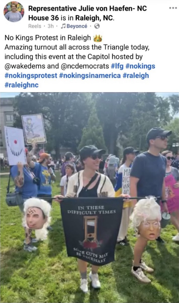 NC Lawmaker Criticized for Sharing Protest Image Depicting Decapitated ...