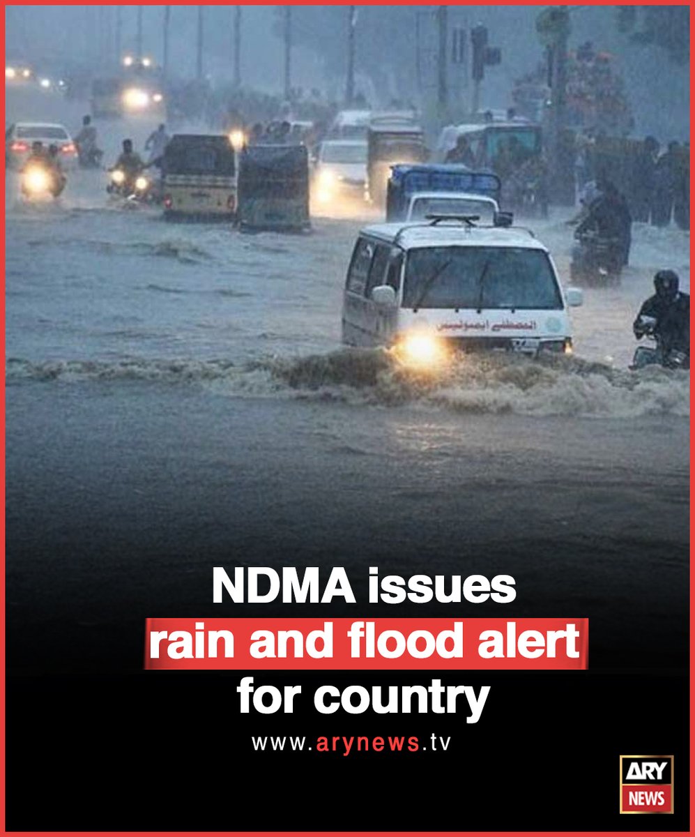 NDMA Issues Flood Alert as Karachi, Hyderabad, Thatta, Badin Face Heavy ...