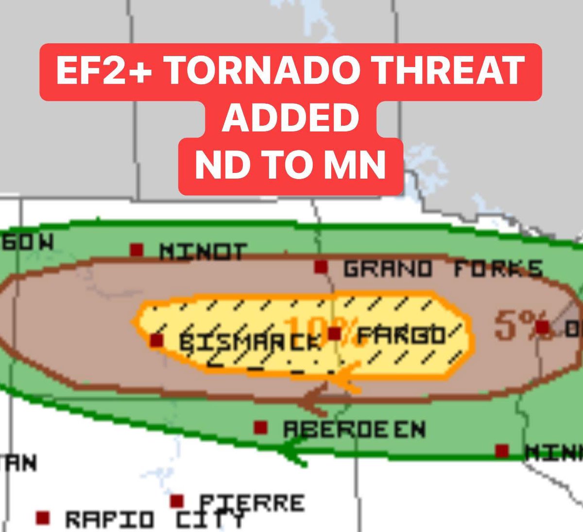 Nebraska Tornadoes Captured as Enhanced Level 3 Severe Risk Brings EF2 ...