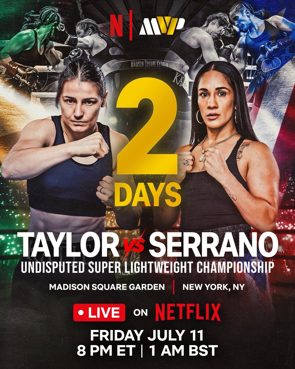 Netflix Streams Historic Taylor-Serrano Trilogy From MSG With Record ...