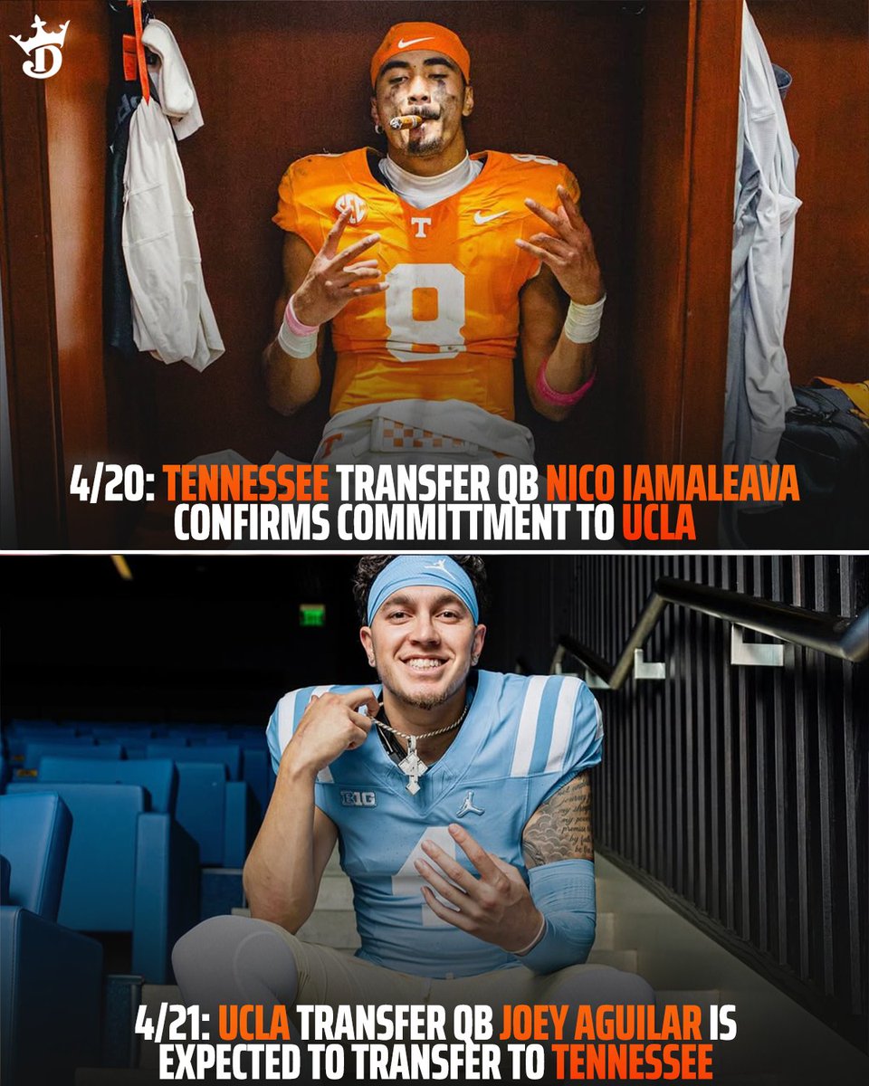 Nico Iamaleava Joins UCLA for $1.5M, Joey Aguilar Transfers to Tennessee Amid NIL Saga ...