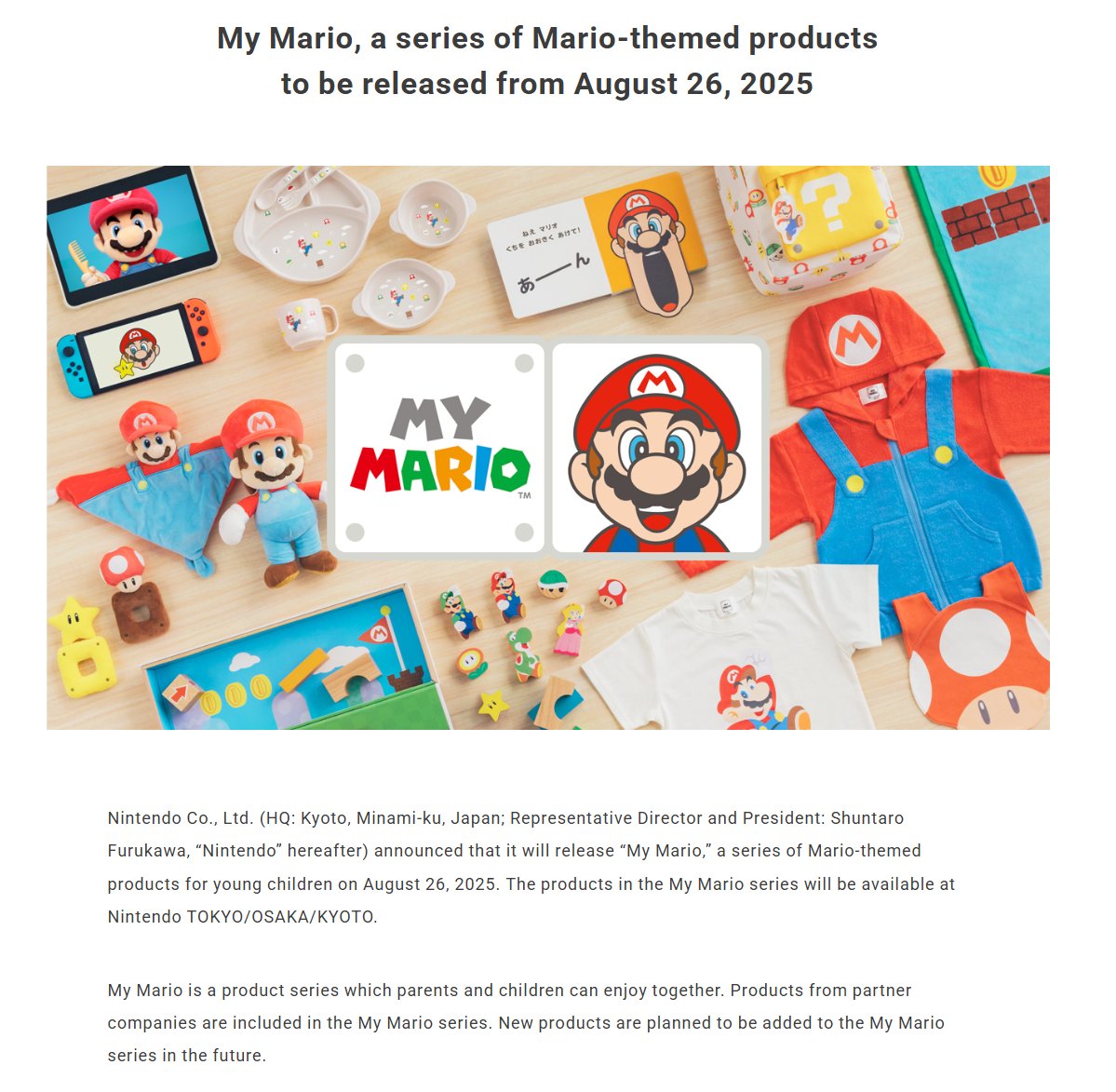 Nintendo Launches My Mario Series Including App and Amiibo Blocks in ...
