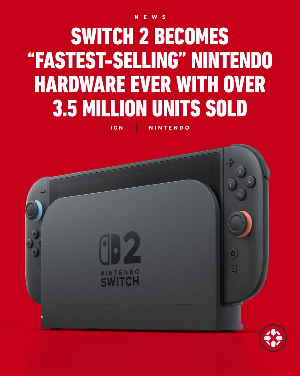 Nintendo Switch 2 Becomes Fastest-Selling Console With 3.5 Million ...