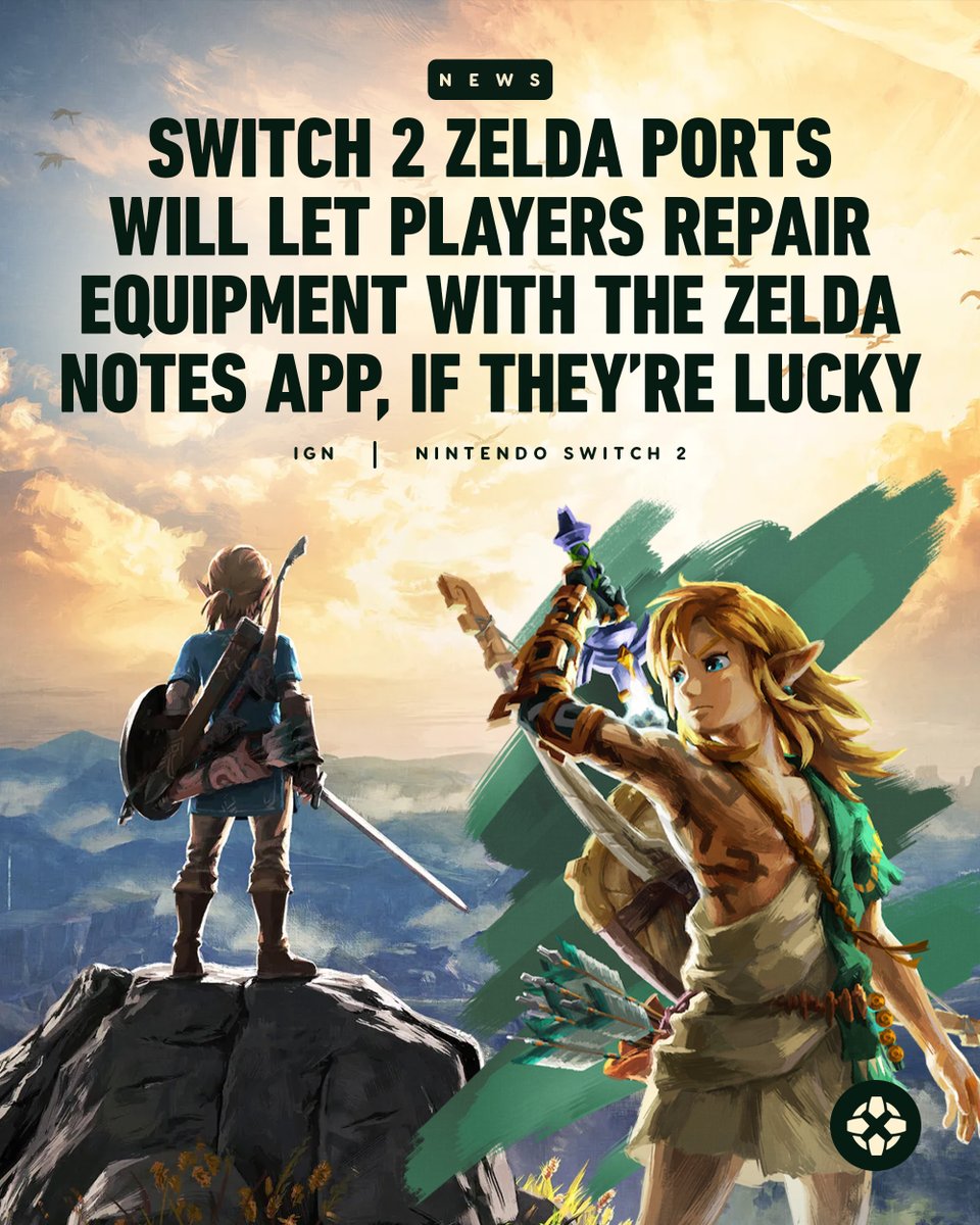 Nintendo Switch 2 to Feature Zelda Equipment Repair via Zelda Notes App ...