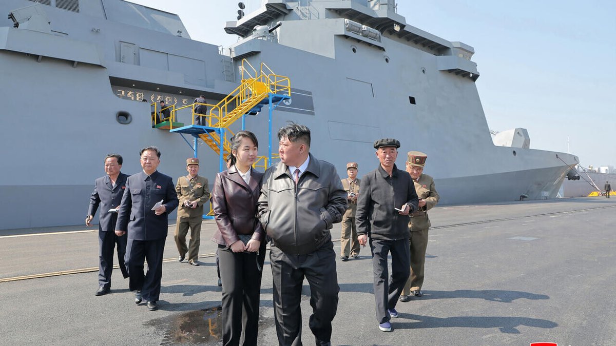 North Korean 5,000-Ton Destroyer Damaged in Launch; Kim Jong Un Calls ...
