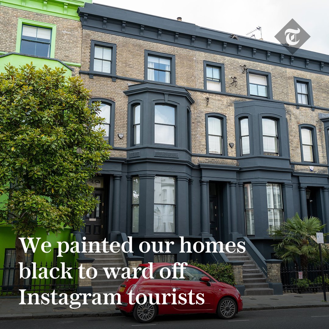 Notting Hill Residents Paint Colorful London Houses Black to Deter ...