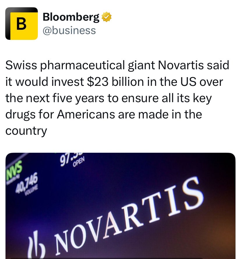 Novartis to Build 7 New Facilities in $23 Billion U.S. Investment Amid ...
