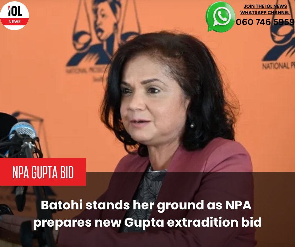 NPA Head Shamila Batohi Vows to Stay Amid Criticism Over Gupta ...