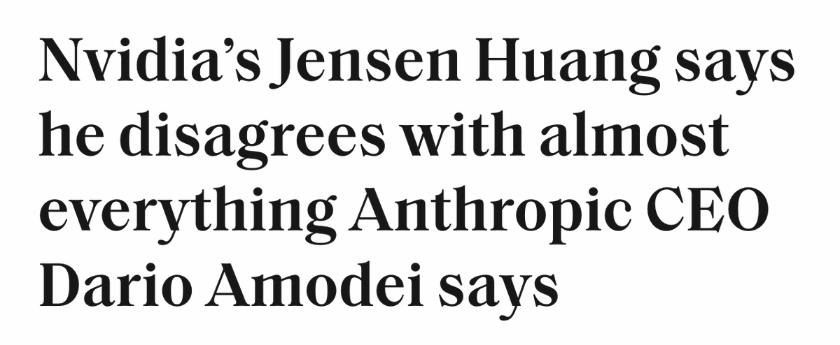 NVIDIA CEO Jensen Huang Disputes Anthropic CEO Dario Amodei’s ...