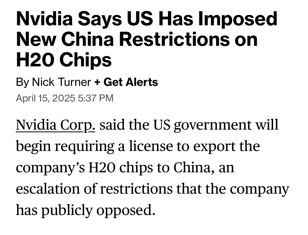 Nvidia Faces $5.5 Billion Charge as U.S. Bans H20 Chip Exports to China ...