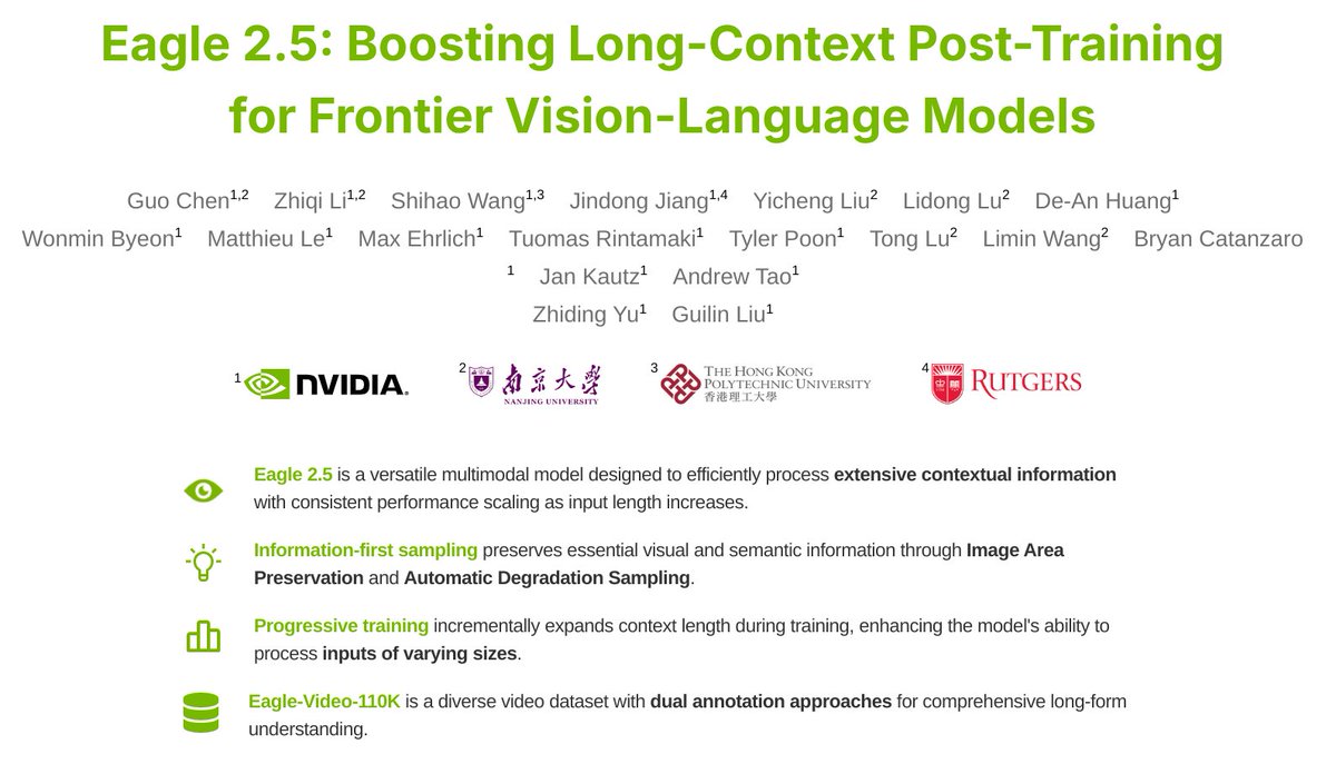 Nvidia Launches Eagle 2.5-8B Matching GPT-4o and Open-Sources Describe ...